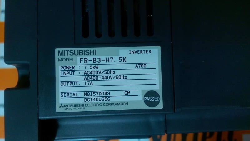MITSUBISHI FR-B3-H7.5K Inverter-NEW - 裕益科技自動化設備可程式編碼器PLC分散式控制系統DCS